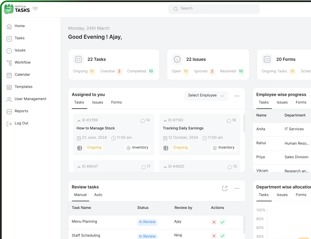 Simplify everyday tasks & operation management for businesses
